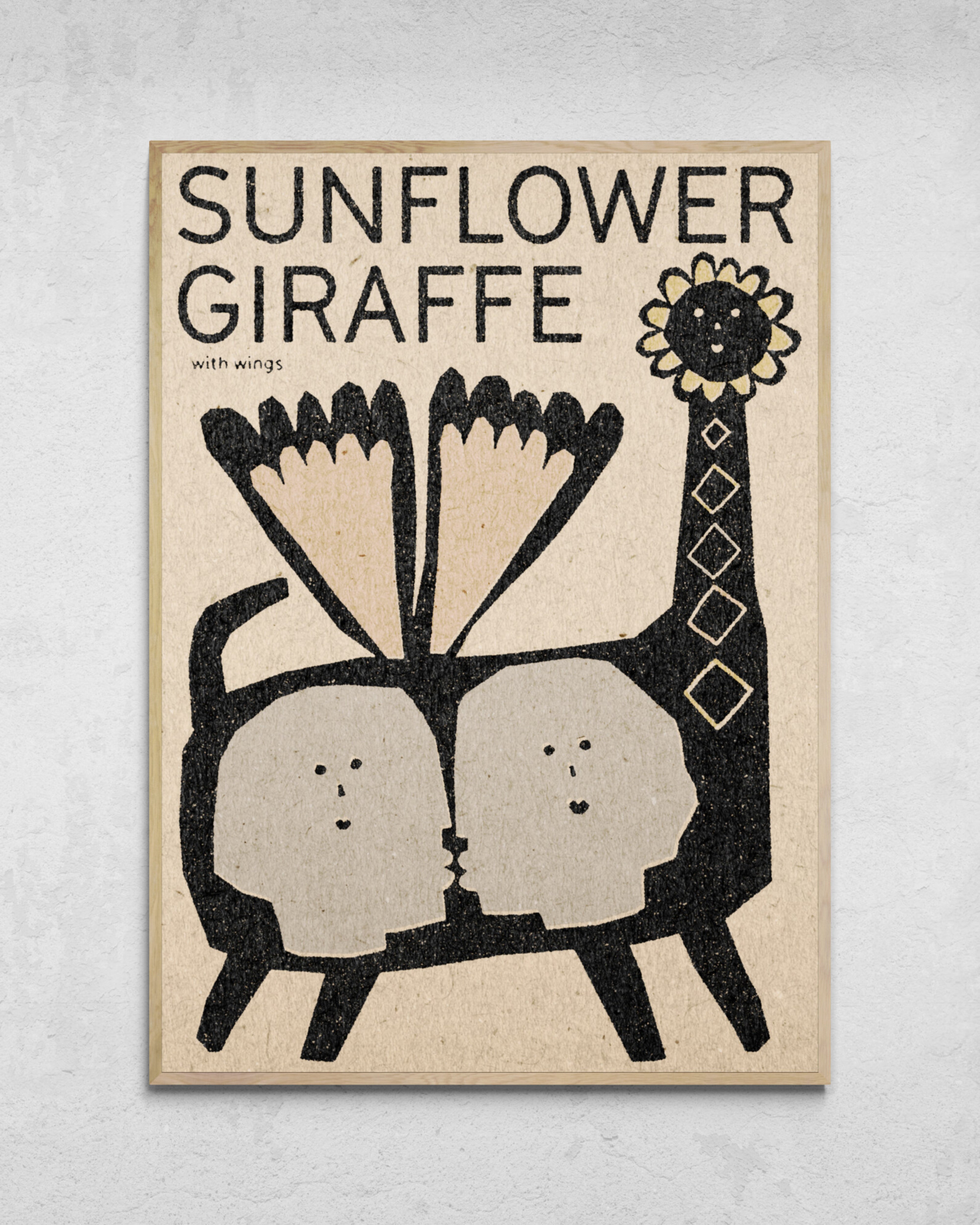 "Sunflower Giraffe" Print – Tuyo.Art